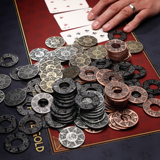 Metal Poker Chip Set 300pc The “Bundle Of Loot” – Pirate Gold Poker